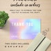 Thank You Card Design Holographic Branding Design, DIY Branding Card ...