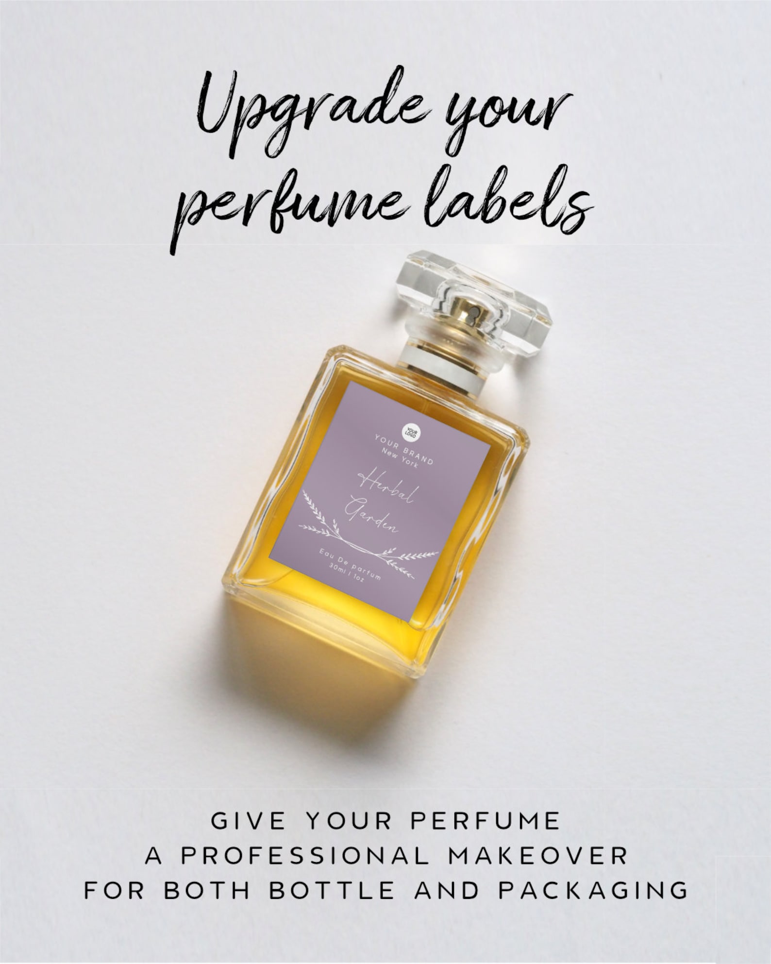 Editable Perfume Label Template Parfum Oil Label Spray | Etsy