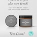 Black Jar Label Template - Product Label for Jars, Wrap Around Label ...