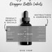 Black Product Label Template - Minimalist Bottle Label, Product Labels ...