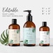 Printable Shampoo Labels Botanical Soap Labels Green Leaf - Etsy