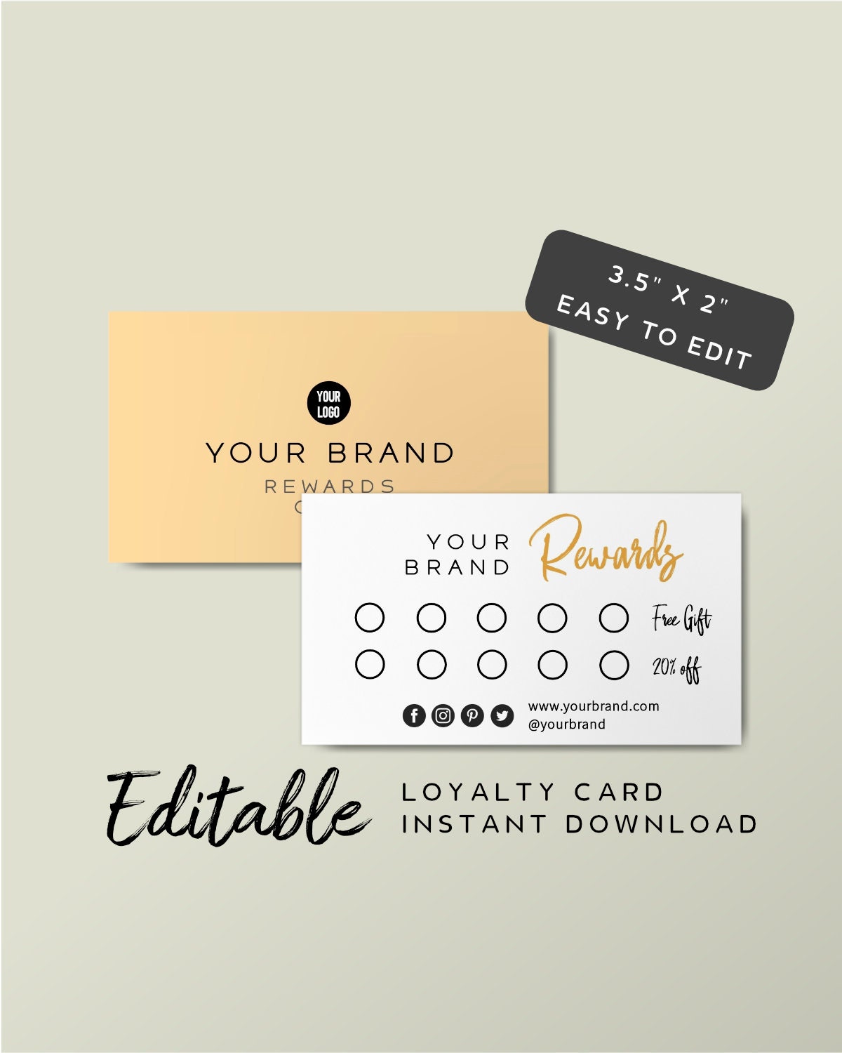 Loyalty Card Blank