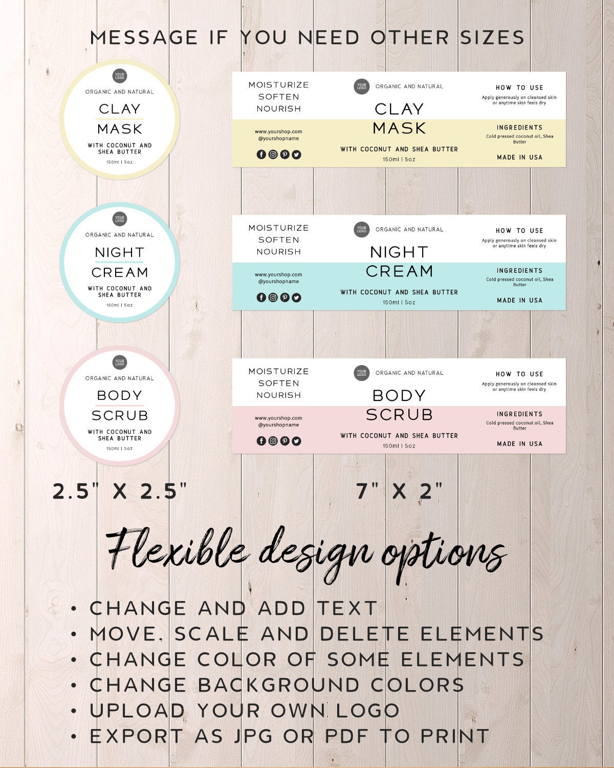 Minimalist Labels for Products Branding for Business Ready - Etsy