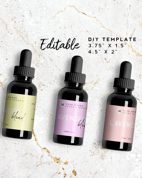 Candy Pink Bottle Label Template Product Packaging Label | Etsy