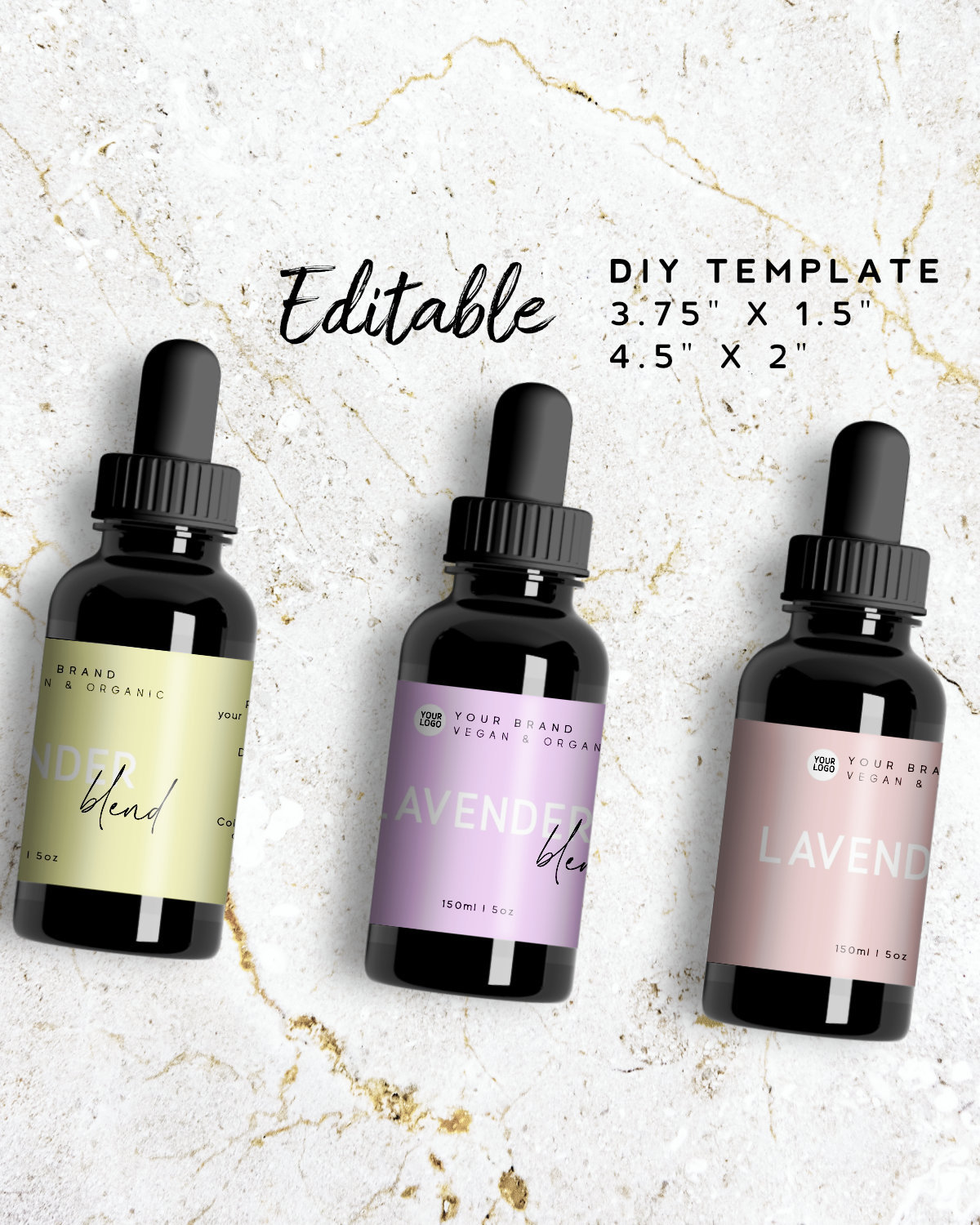 Candy Pink Bottle Label Template Product Packaging Label | Etsy