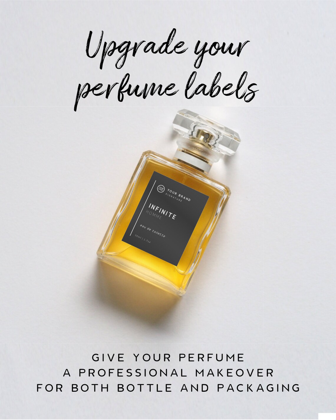 Dark Product Label Printable Editable Label Template Body | Etsy