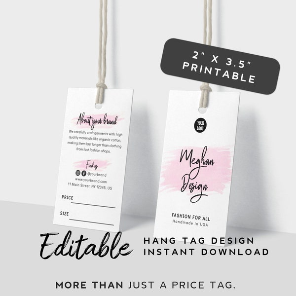 Product Tag Design - Etsy