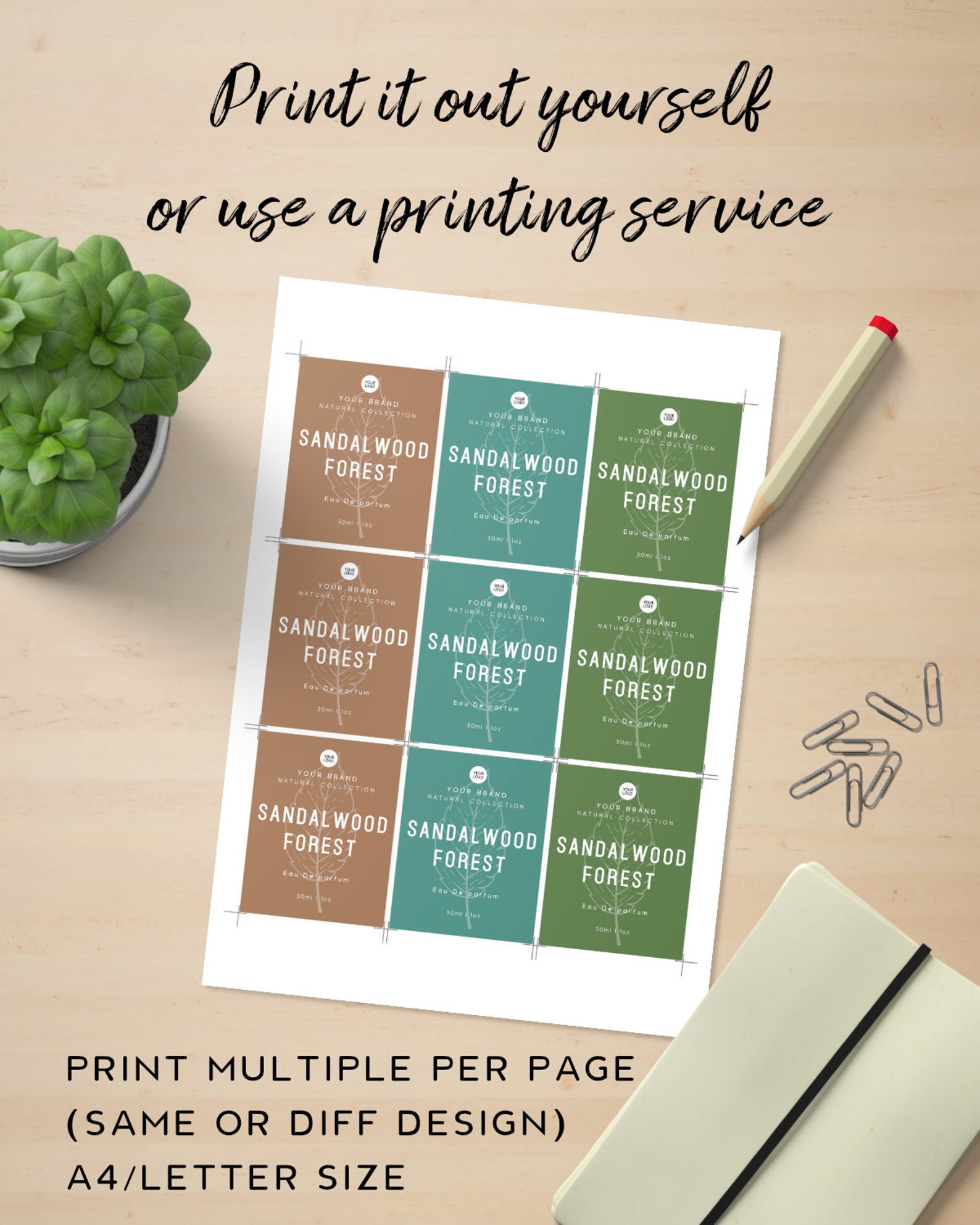 Colorful Perfume Label Template Fragrances Label Perfume - Etsy