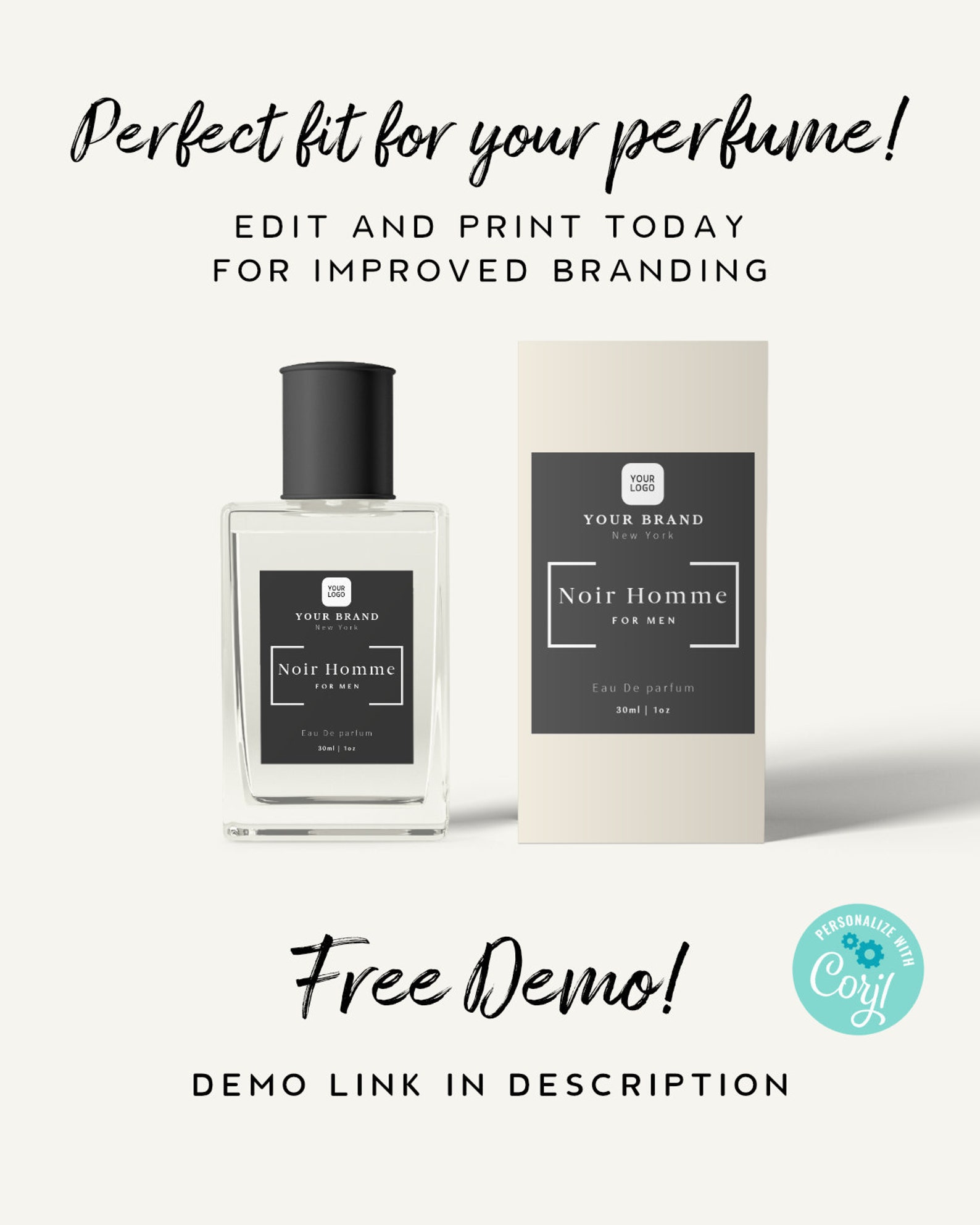 Custom Perfume Label Custom Product Label Packaging | Etsy