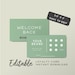 Printable Loyalty Card Template - Modern Rewards Card Green, Simple ...