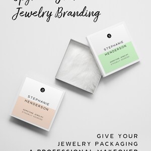 Jewelry Box Label Design - Product Packaging Label Template, Modern ...