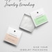 Jewelry Box Label Design - Product Packaging Label Template, Modern ...