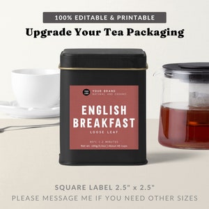 DIY Product Label Design - Modern Label Template Instant Download ...