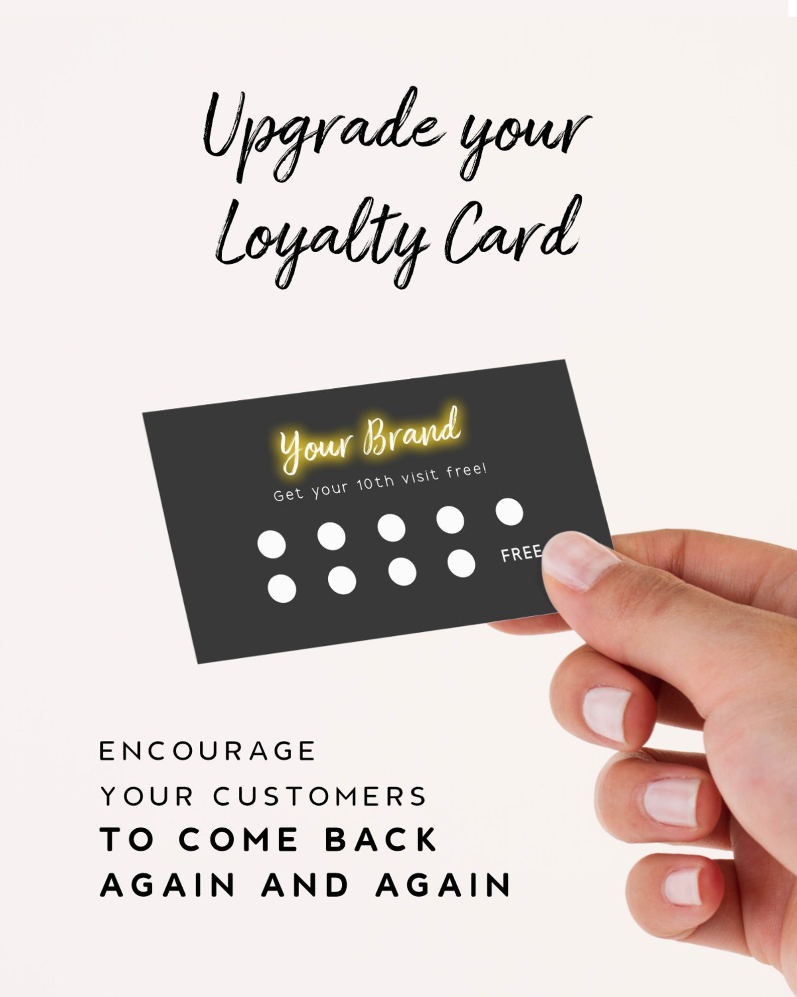 Editable Rewards Card Template Beauty Salon Loyalty Card - Etsy
