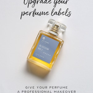 Printable Perfume Label Template - Colorful Packaging Label Design ...
