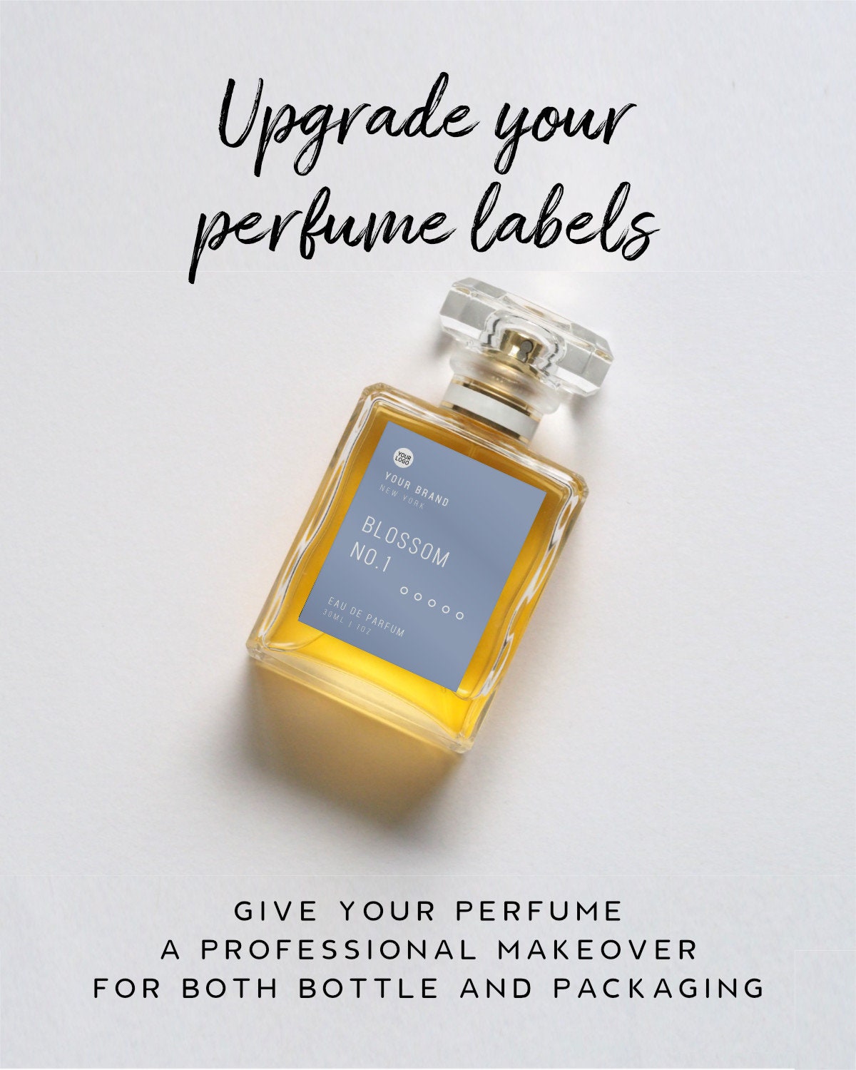 Printable Perfume Label Template Colorful Packaging Label | Etsy