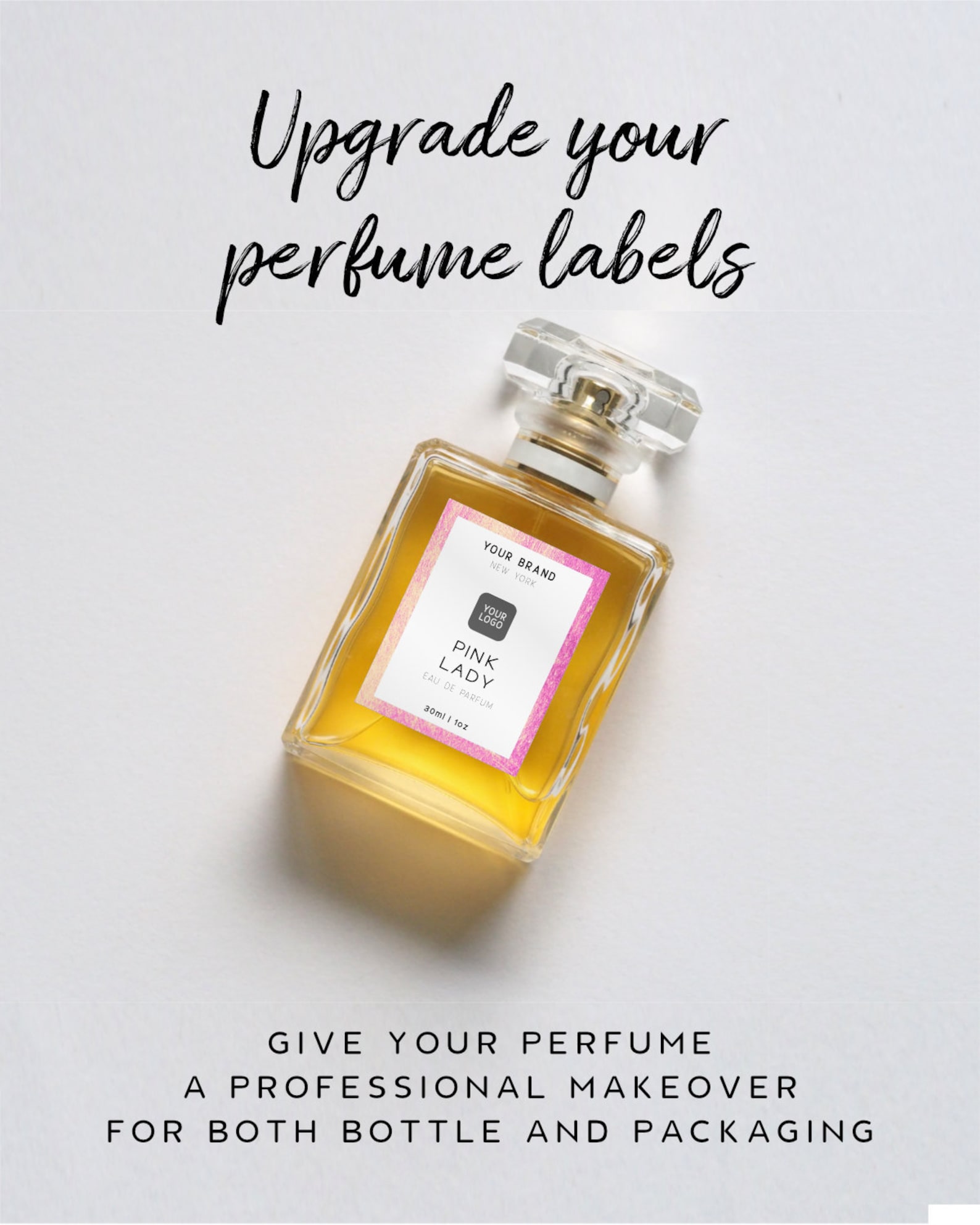 Editable Perfume Label Template Gold Product Label | Etsy