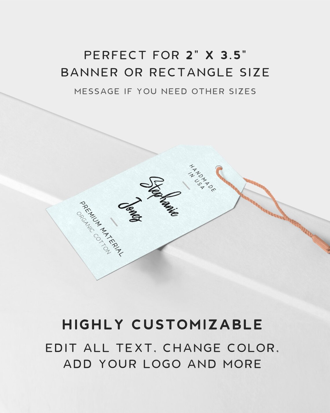 Printable Hang Tag Template Product Tag Template for Small - Etsy