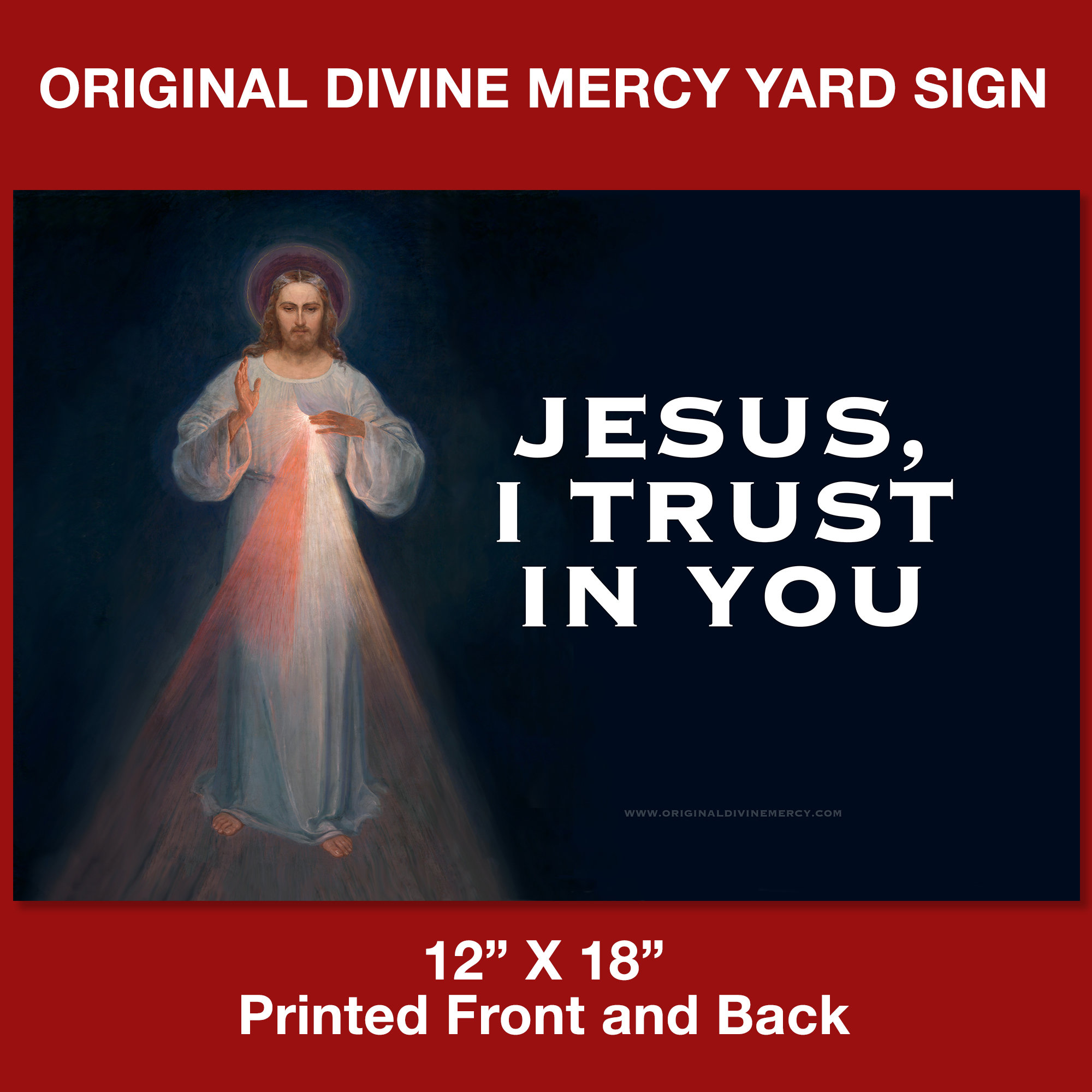 Original Divine Mercy Yard Signs - Etsy