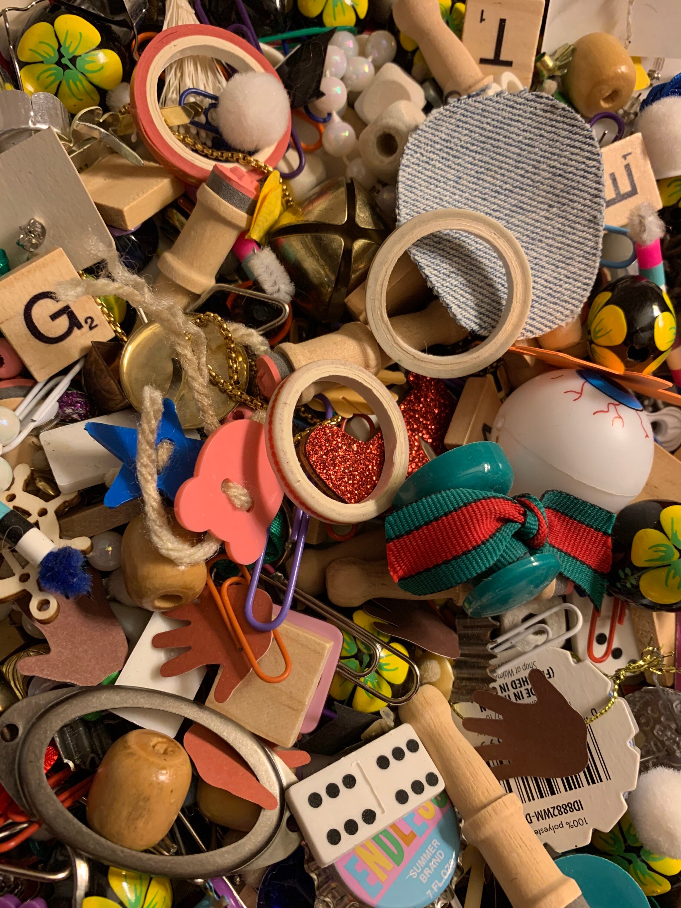 Surprise Junk Journal Embellishments Overflowing One Third Cup - Etsy