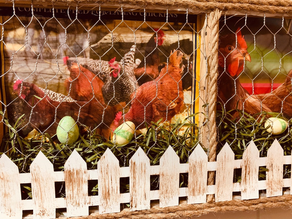 Farmhouse Decor Chicken Wall Hanging - Etsy UK