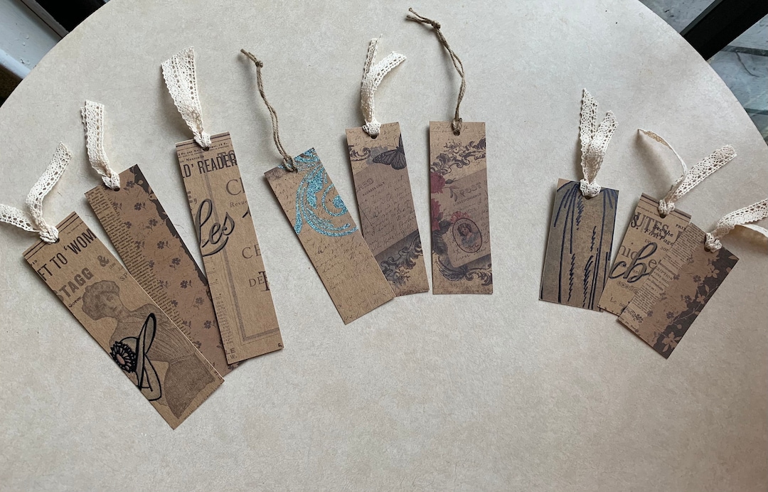 Vintage Like Paper/bookmarks/party Favors - Etsy