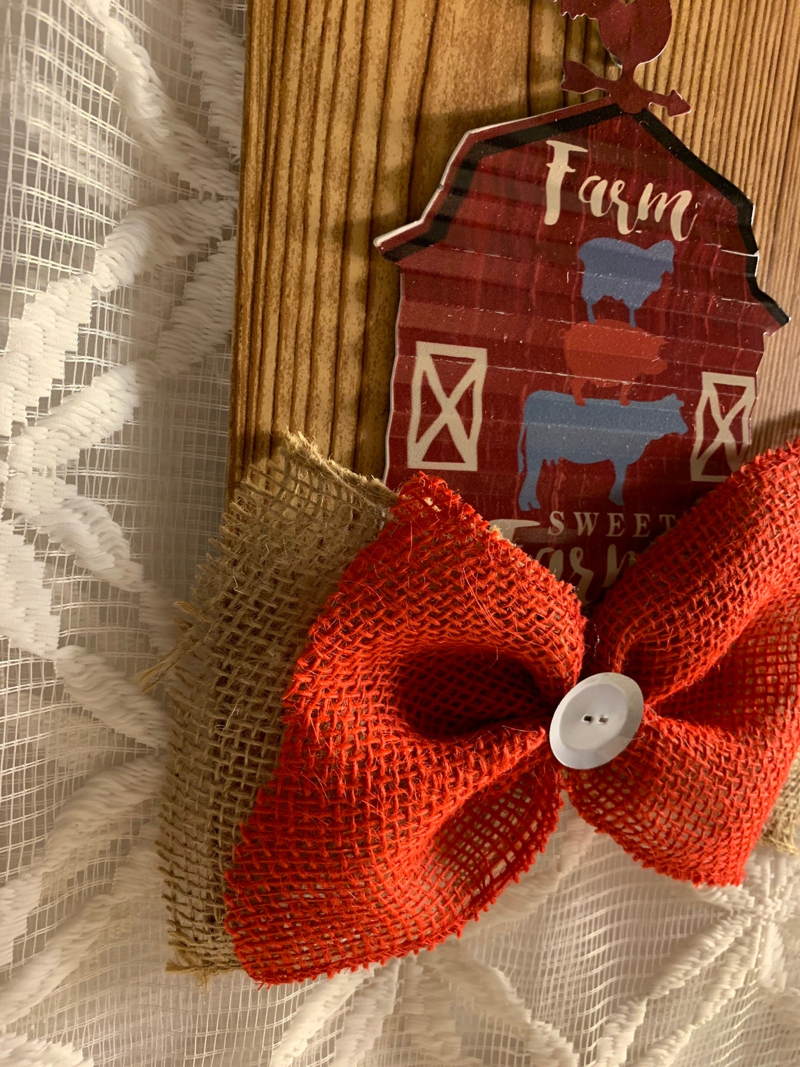 Red Barn Door Hanger - Etsy