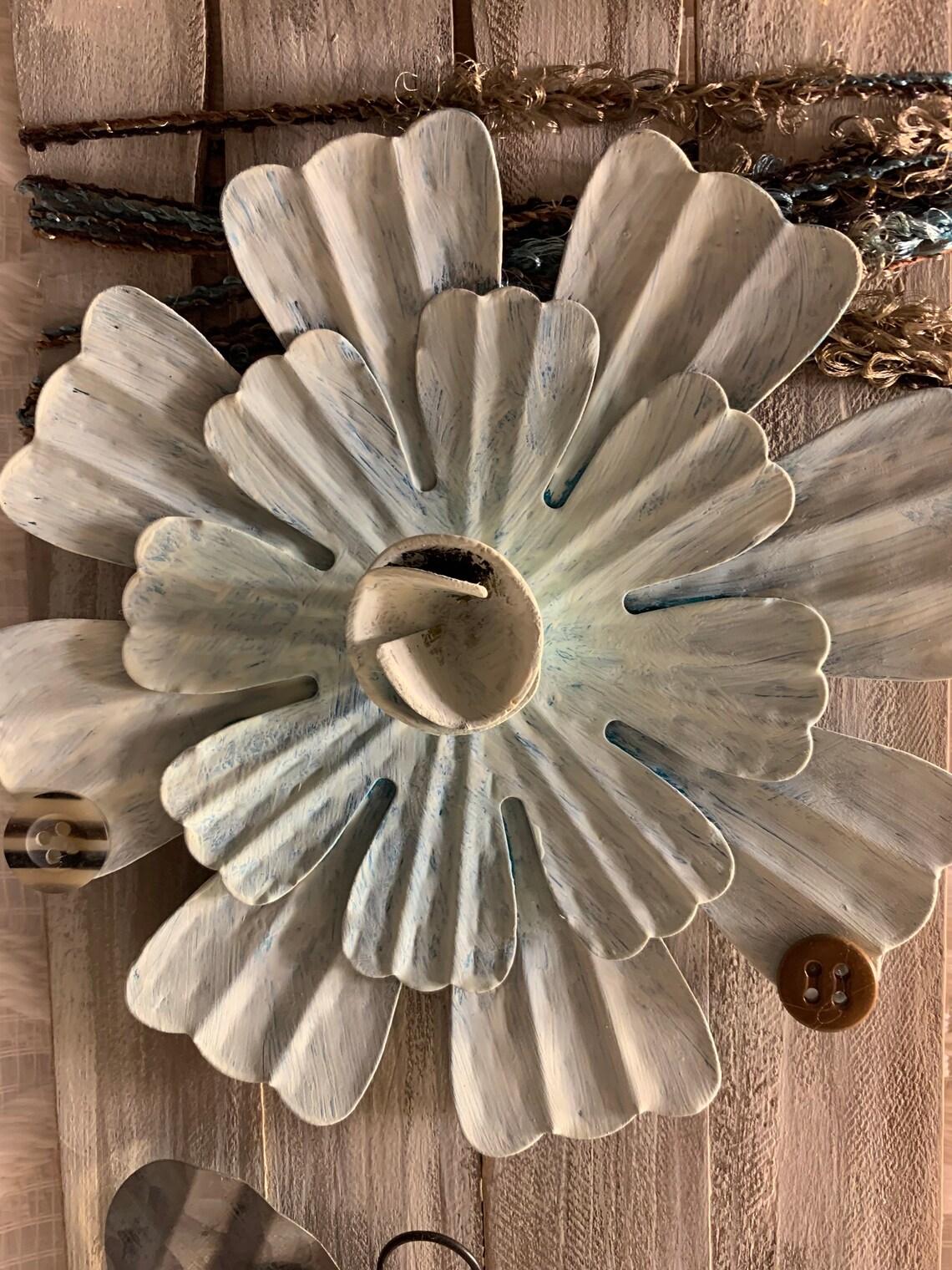 Metal Flower Door Hanger - Etsy