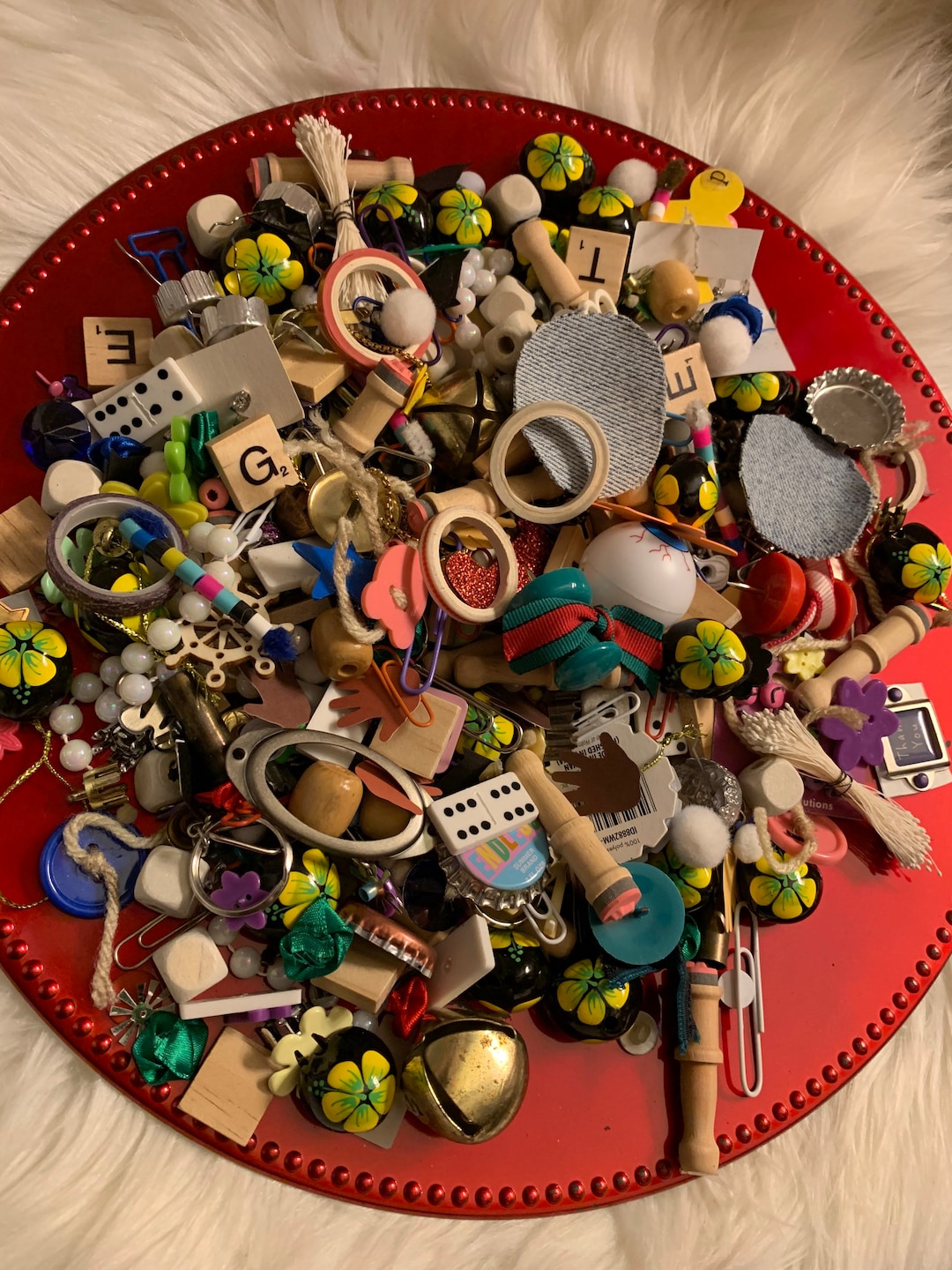 Mystery Surprise Junk Journal Embellishments Overflowing One Third Cup ...