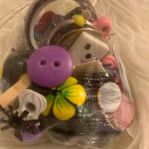 Mystery Surprise Junk Journal Embellishments Overflowing One Third Cup ...