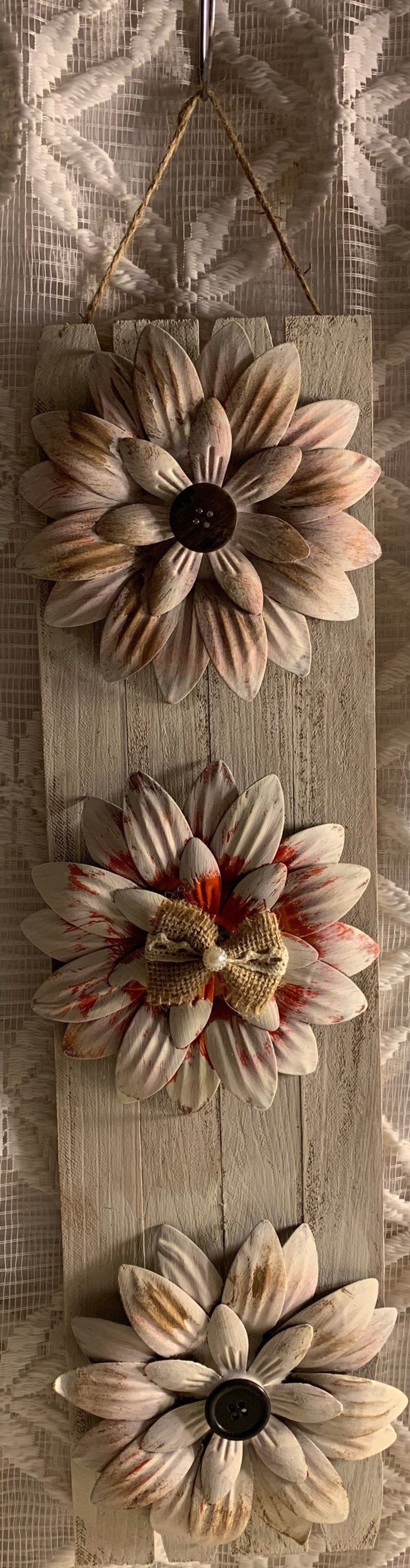 Painted Flower Hanger - Etsy