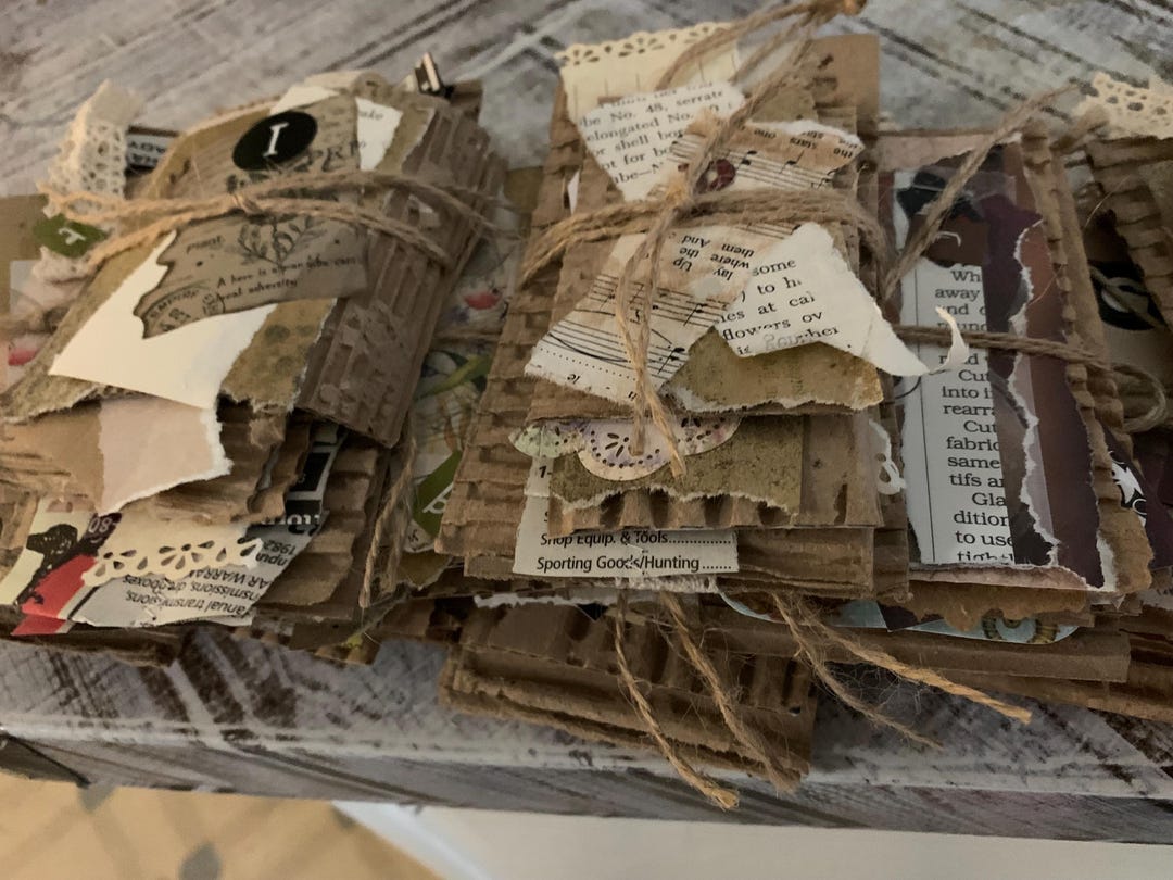 Junk Journal Scrappy Tags Ephemera. 5 Piece - Etsy