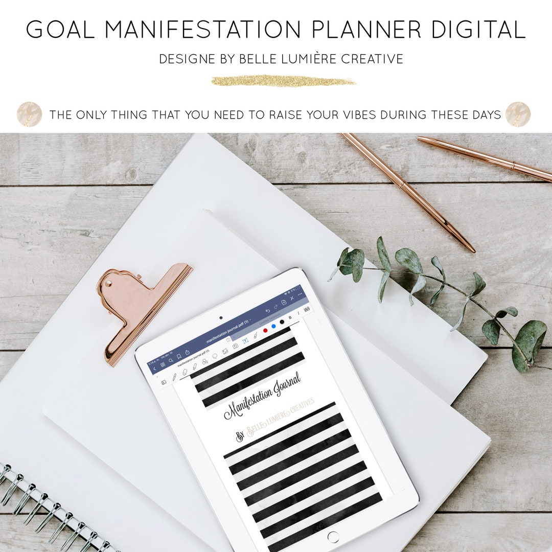 Printable Manifestation Planner, Law of Attraction Planner, Manifesting ...