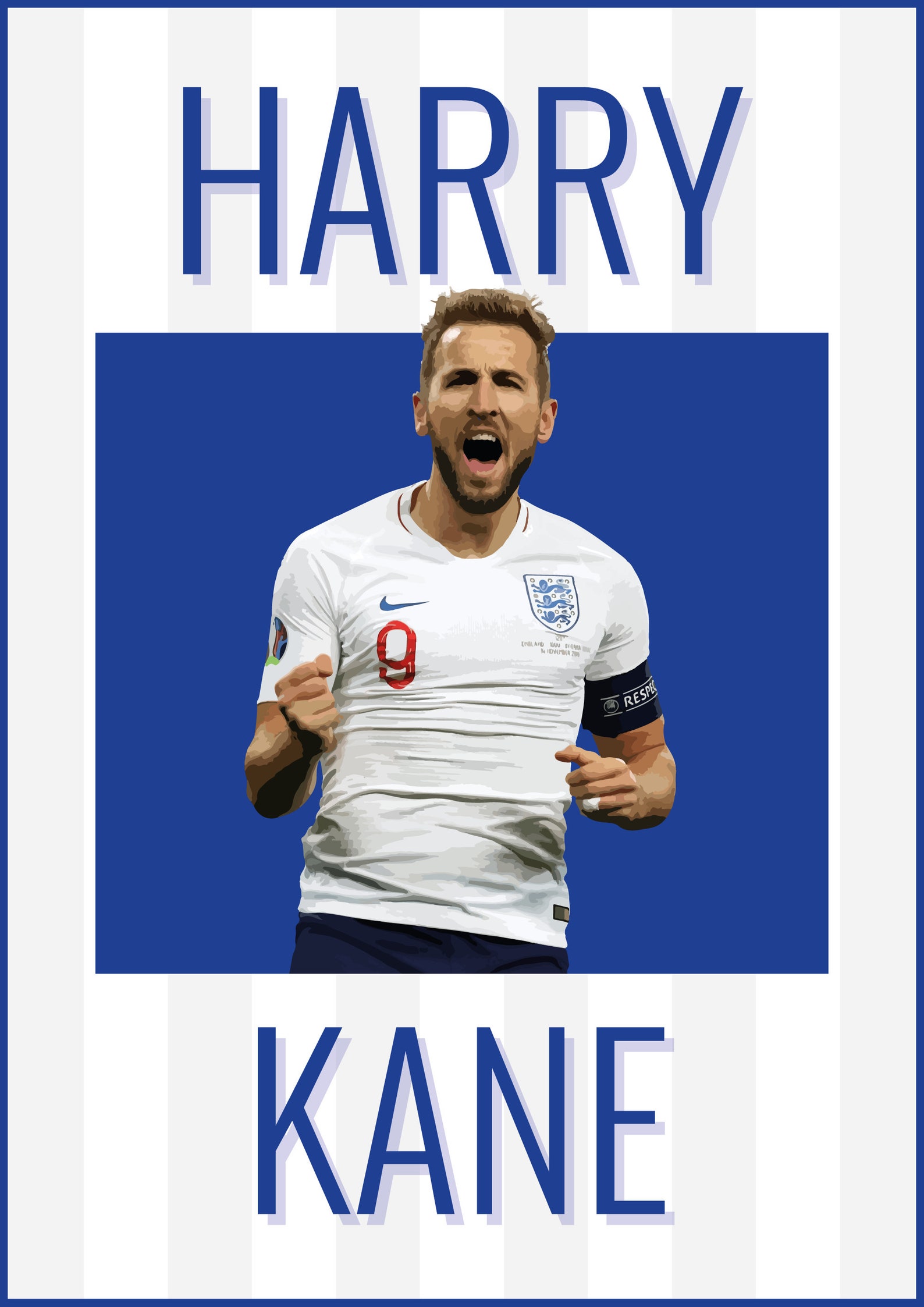 Harry Kane A3 Poster Glossy England FC: 297mmx420mm Football | Etsy