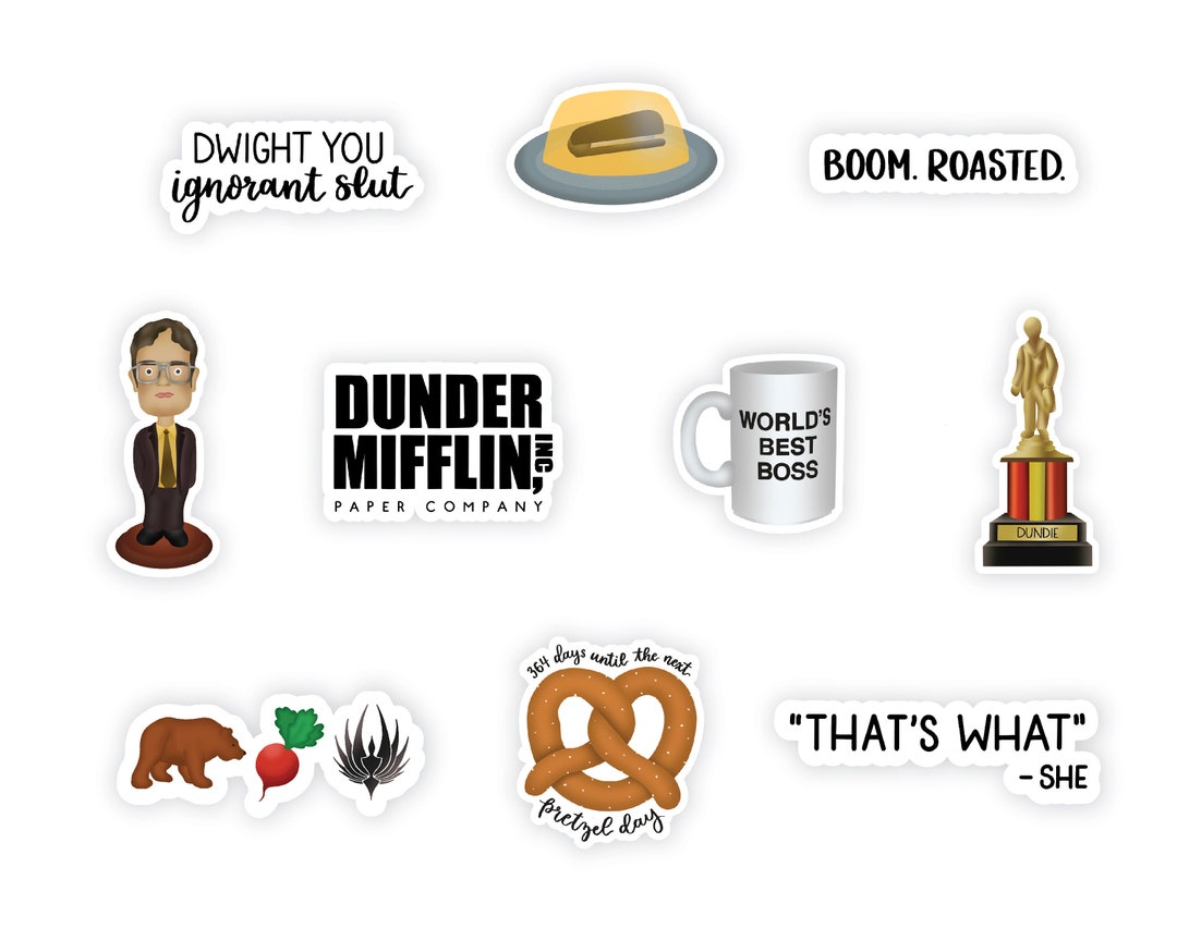 The Office Vinyl Sticker Pack - Etsy