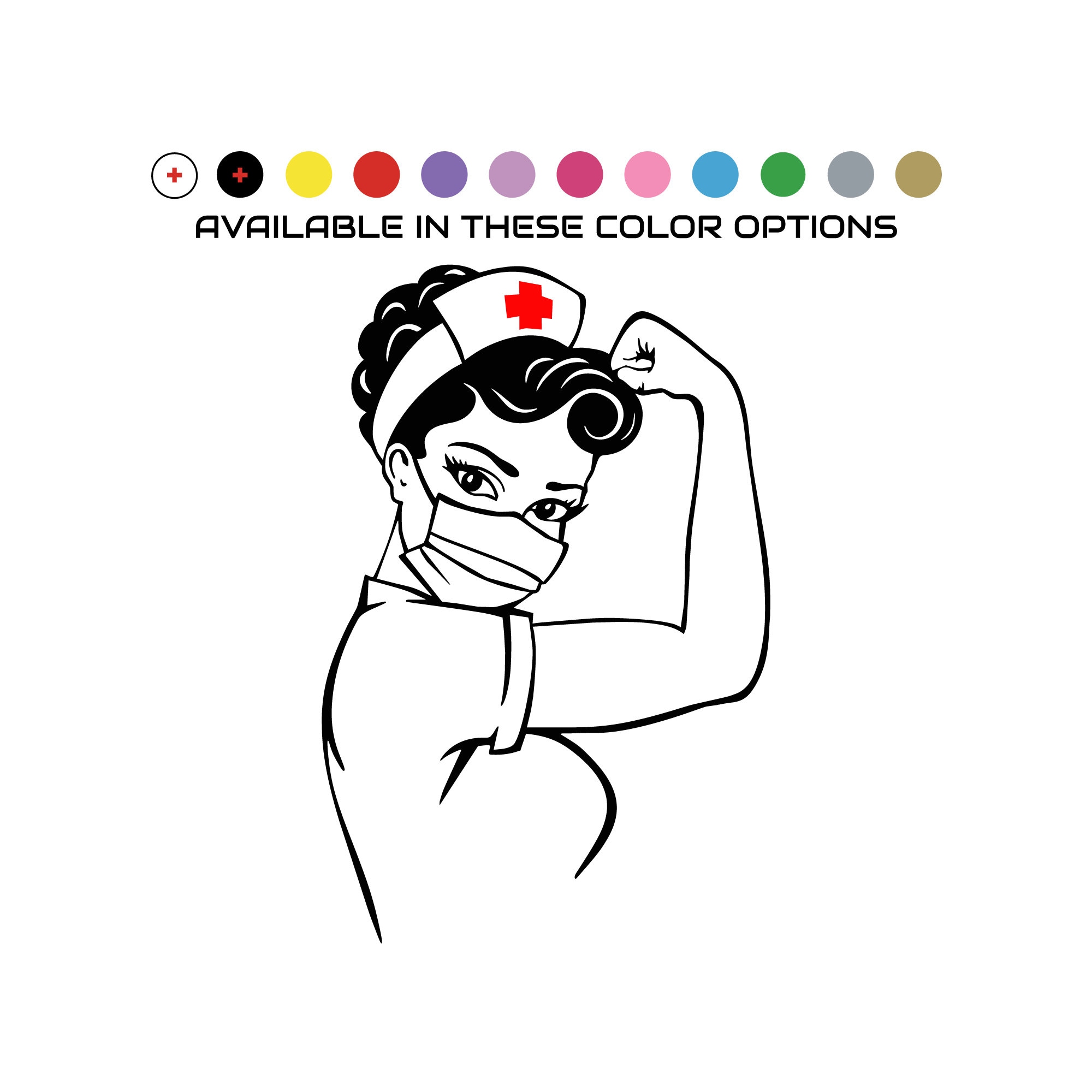 Nurse Rosie Decal | Vehicle Window | Wall Decor | Sticker | Vinyl | CNA ...