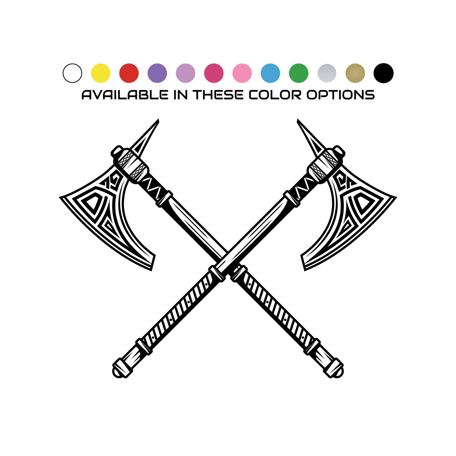 Viking Axes Decal Vehicle Window Wall Decor Sticker Vinyl Nordic ...