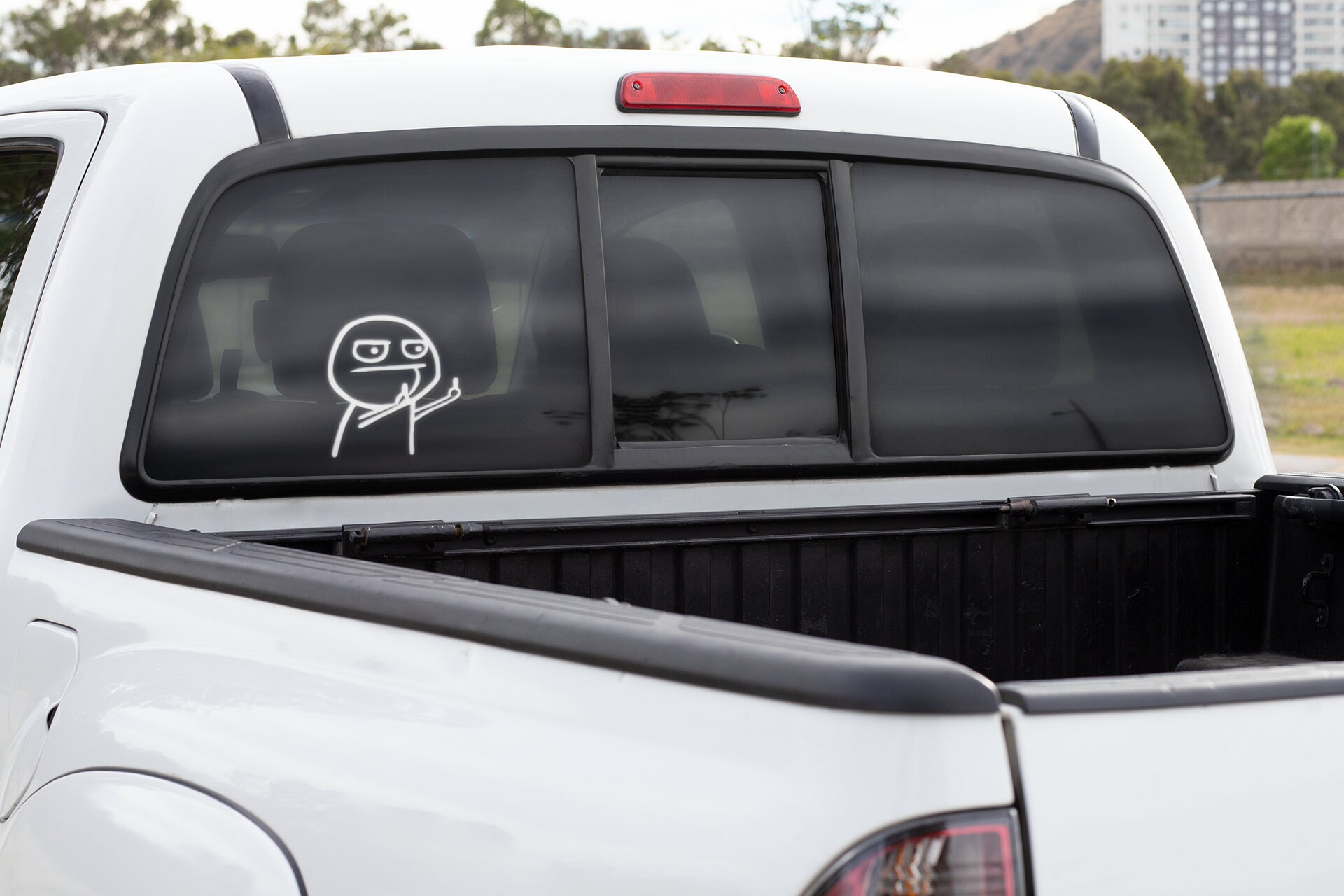 Middle Finger Guy Decal Vehicle Window Wall Decor Sticker Vinyl ...