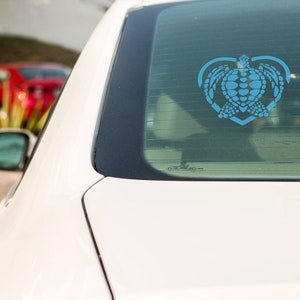 Sea Turtle Heart Decal Vehicle Window Wall Decor Sticker Vinyl Marine ...