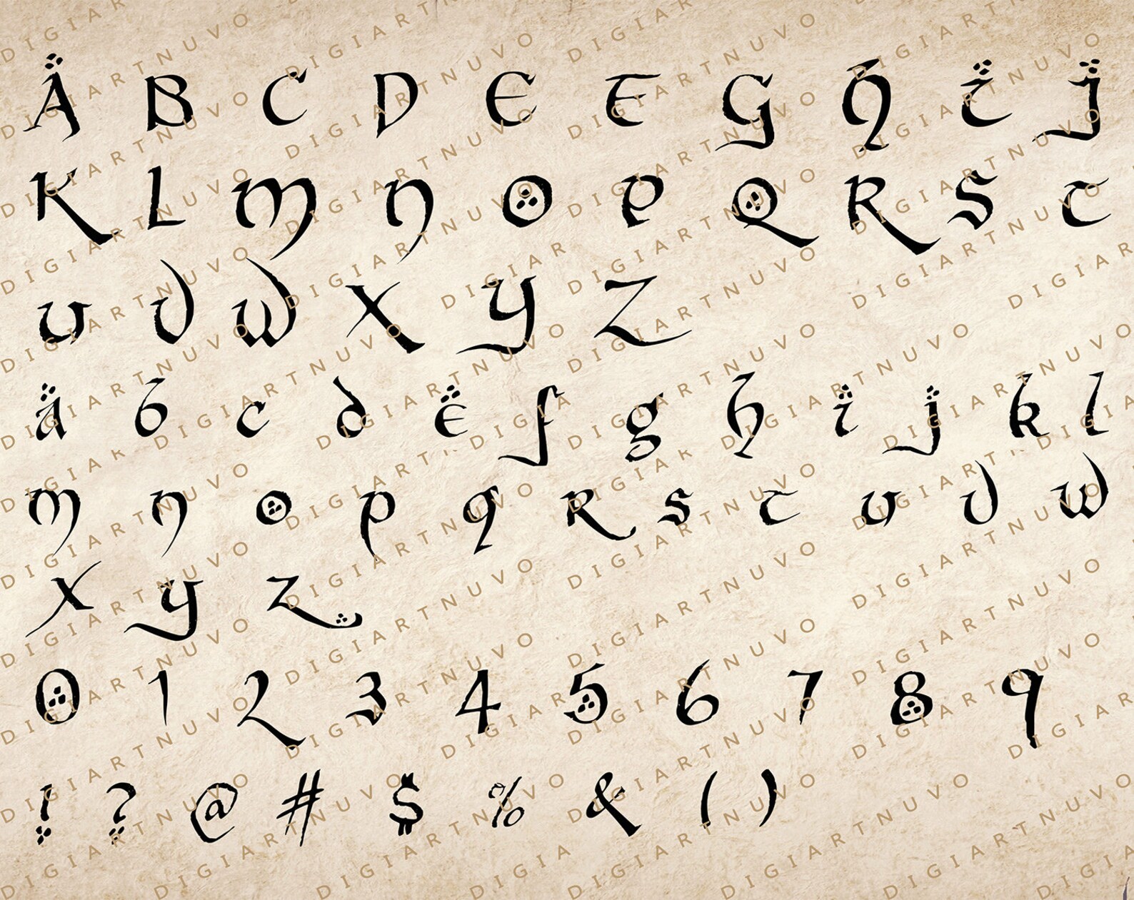 Hobbit Font SVG Cricut Font SVG Movie Font SVG Kids Font | Etsy