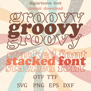 Stacked Font - Etsy