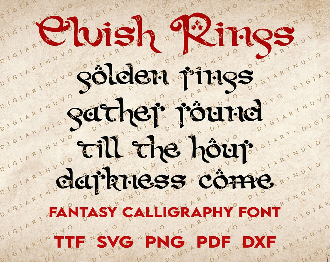 Elvish Font SVG, Script Fonts, Calligraphy Font, SVG Font, Cricut Font ... Elvish Font SVG, Script Fonts, Calligraphy Font, SVG Font, Cricut Font ...