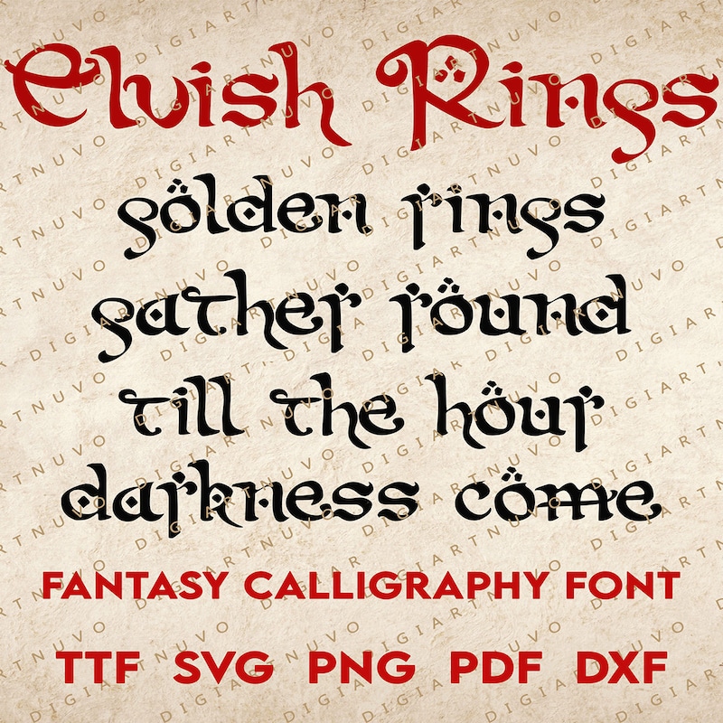 Gothic Script Fonts - Etsy UK