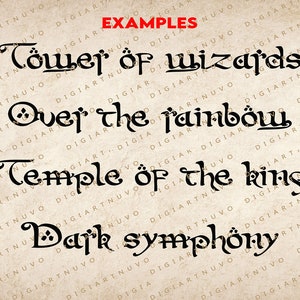 Elvish Font SVG, Script Fonts, Calligraphy Font, SVG Font, Cricut Font ...