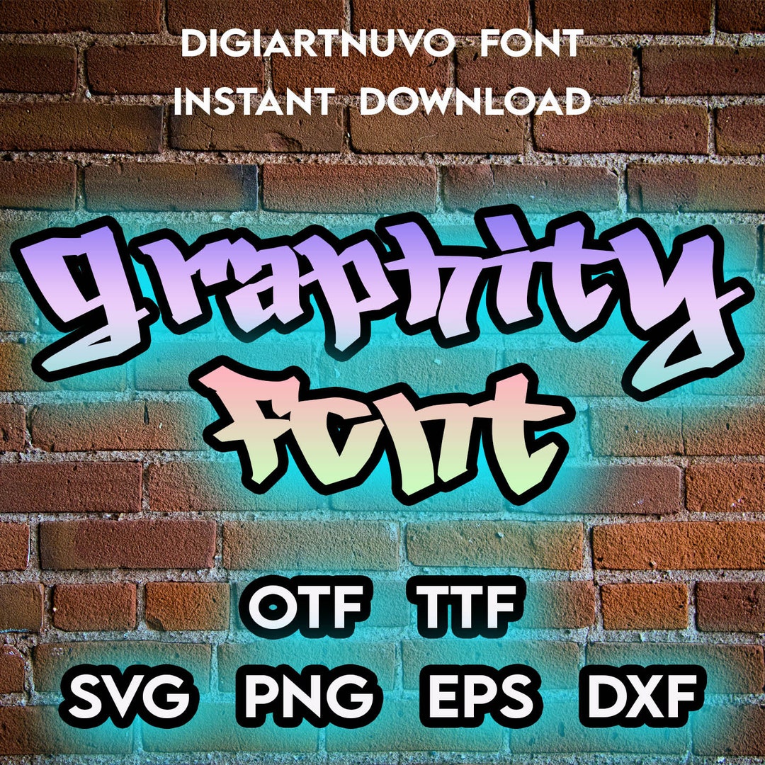 Graffiti Font Bundle, Graffiti Font Cricut, Graffiti Alphabet, Graffiti ...