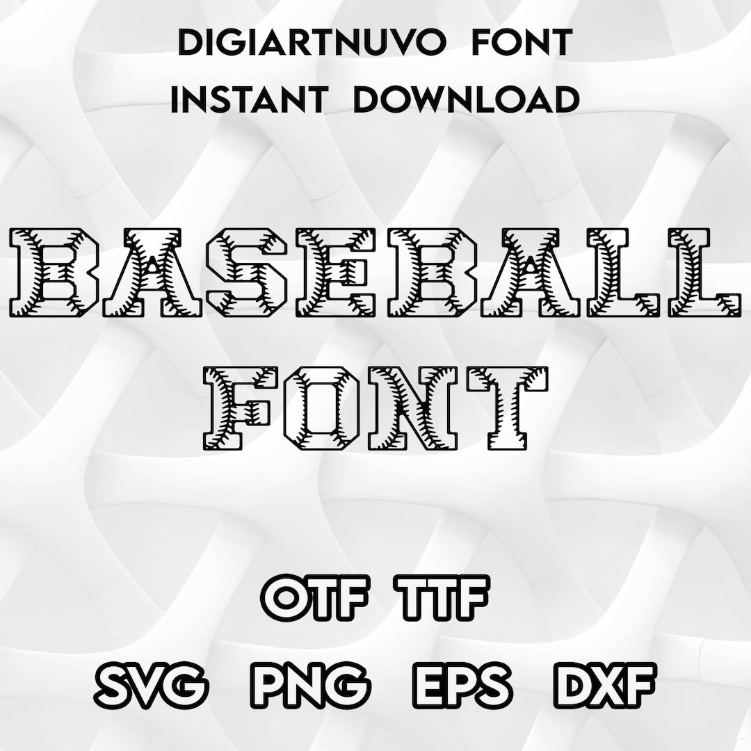 Baseball Font Bundle, Baseball Font Svg, Retro Font Bundle, Antique ...