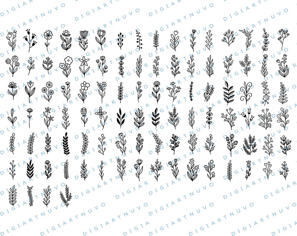 Botanical SVG Flower SVG Flourish SVG Ornaments Svg Floral | Etsy