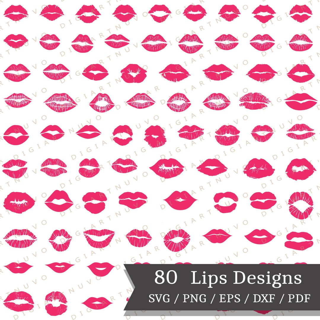 Lips Svg File, Lip Svg Bundle, Valentine Bundle Svg, Valentines Day Svg ...