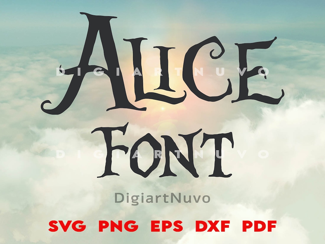 Fonts SVG, Alice in Wonderland Fonts, Horror Font SVG, Script Fonts ...