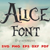 60+ Files Alice Font Cartoon Letters Numbers SVG, PNG, TTF for Cricut ...